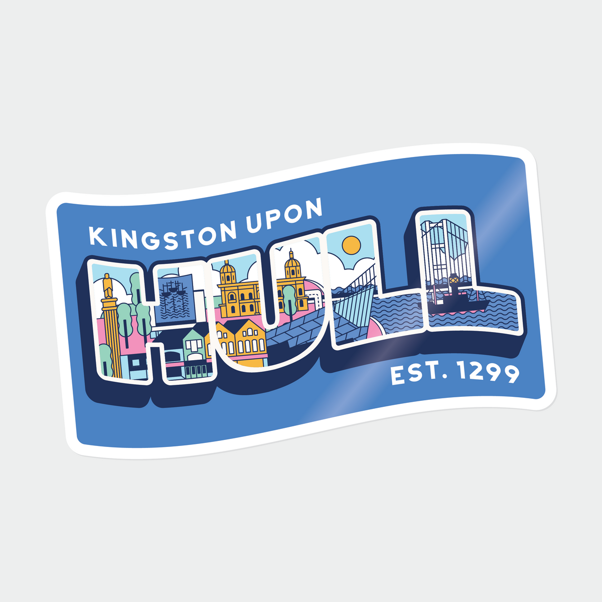 Wavy Hull Sticker – Form Shop & Studio