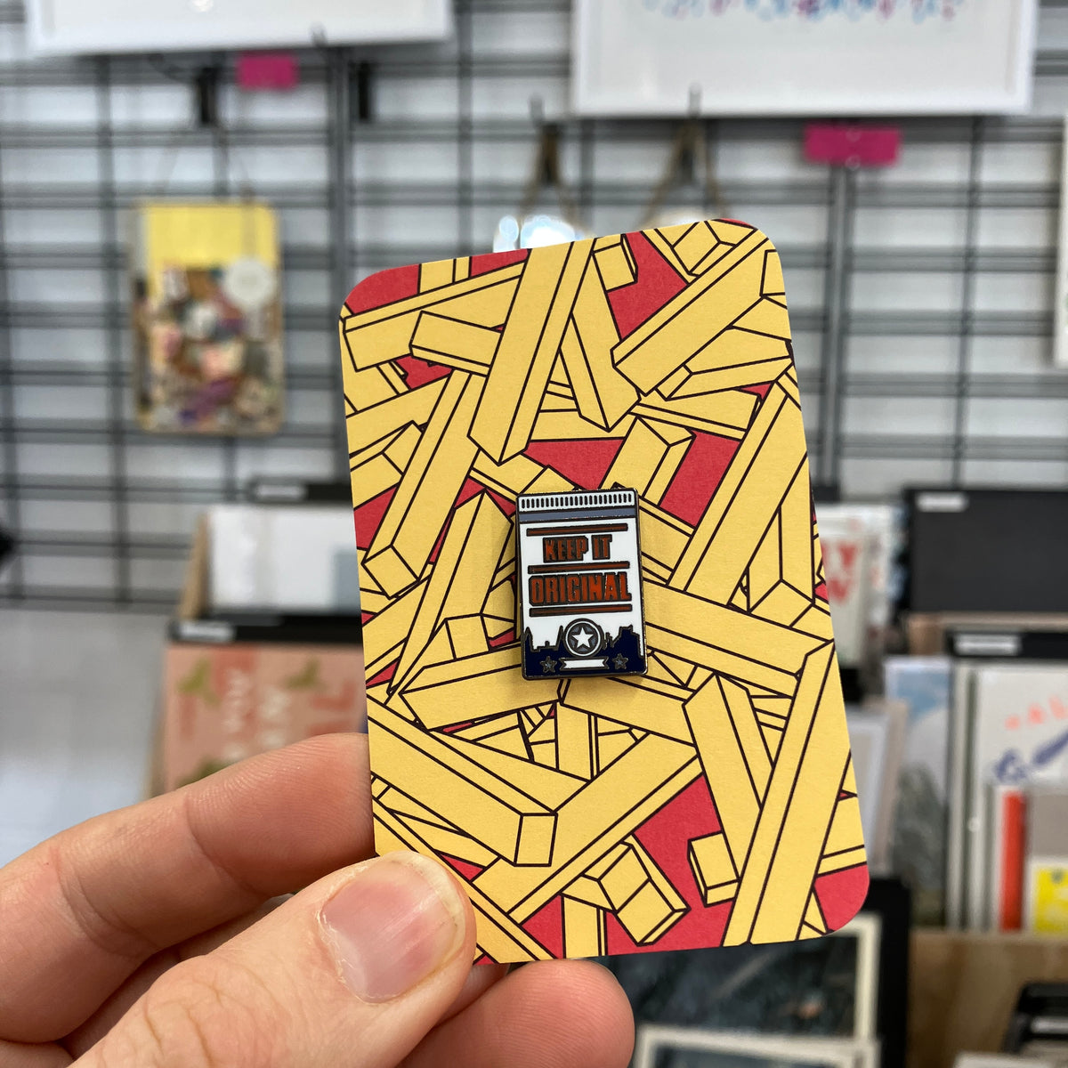 Keep It Original - Chip Spice Pin Badge – Form Shop & Studio