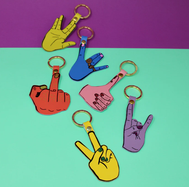 Hand Signs Key Fob – Form Shop & Studio