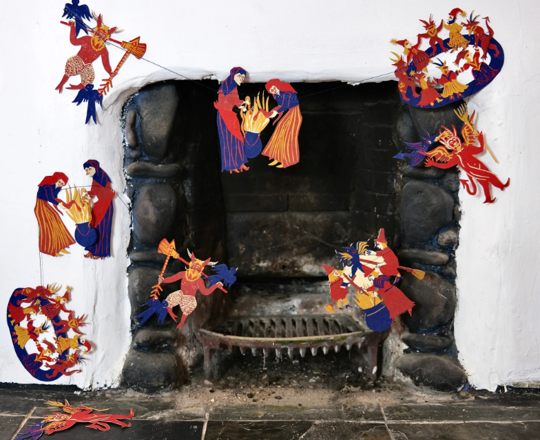 Medieval Witches and Wizards Screenprinted Paper Garland – Form Shop ...