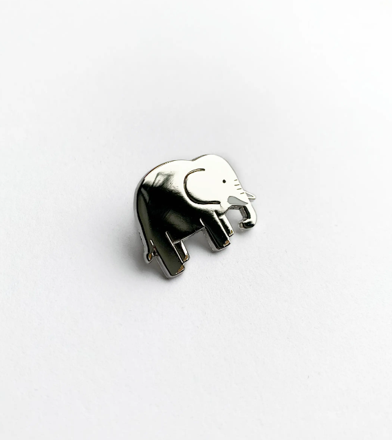 Elephant Enamel Pin Badge – Form Shop & Studio