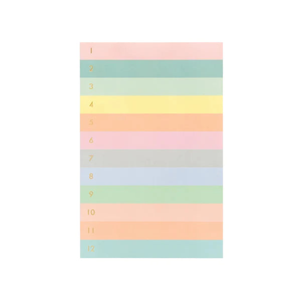 Numbered Rainbow Notepad – Form Shop & Studio